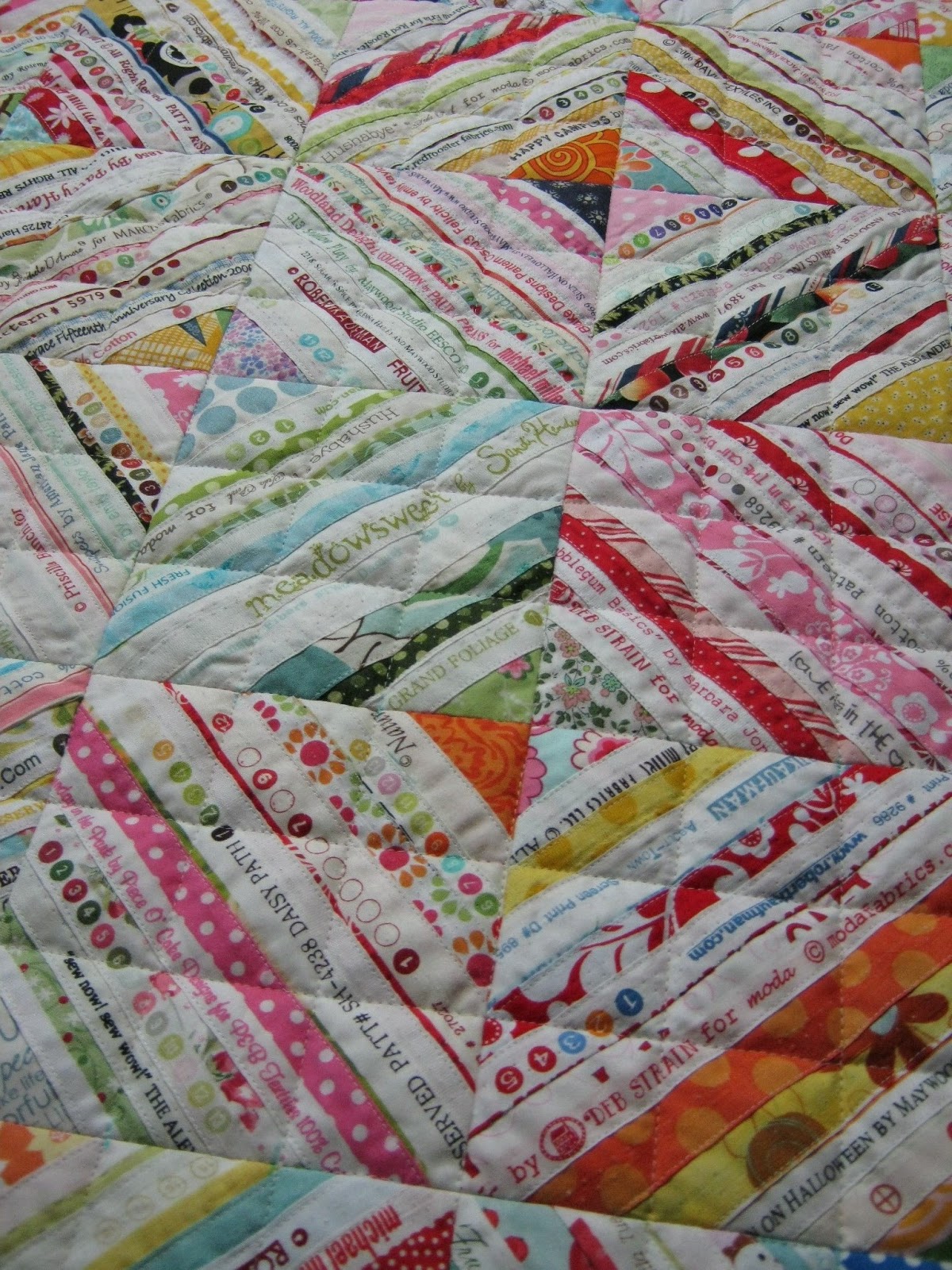 Laugh yourself into Stitches: Selvage Quilt