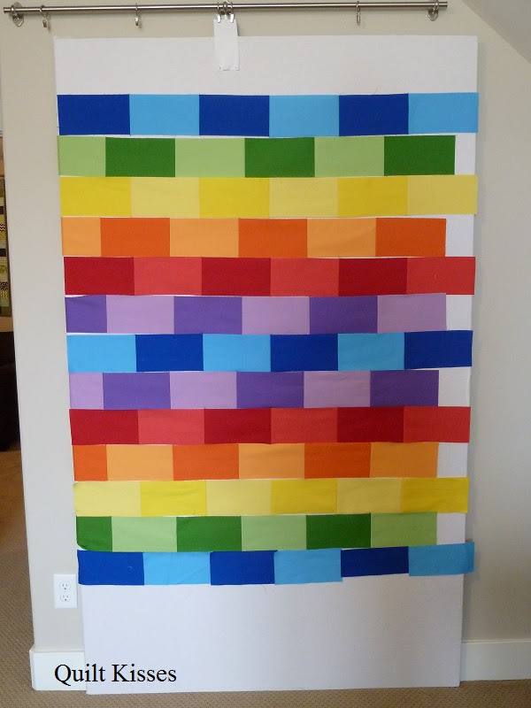 Quilt Kisses: Lego Quilt in Progress