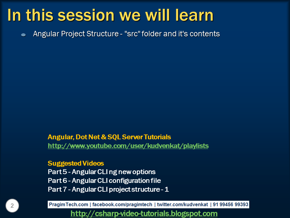 Sql Server Net And C Video Tutorial Angular Cli Project Structure