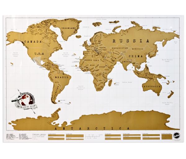 DE LUNARES Y NARANJAS: Un regalo muy original: My scratch map!