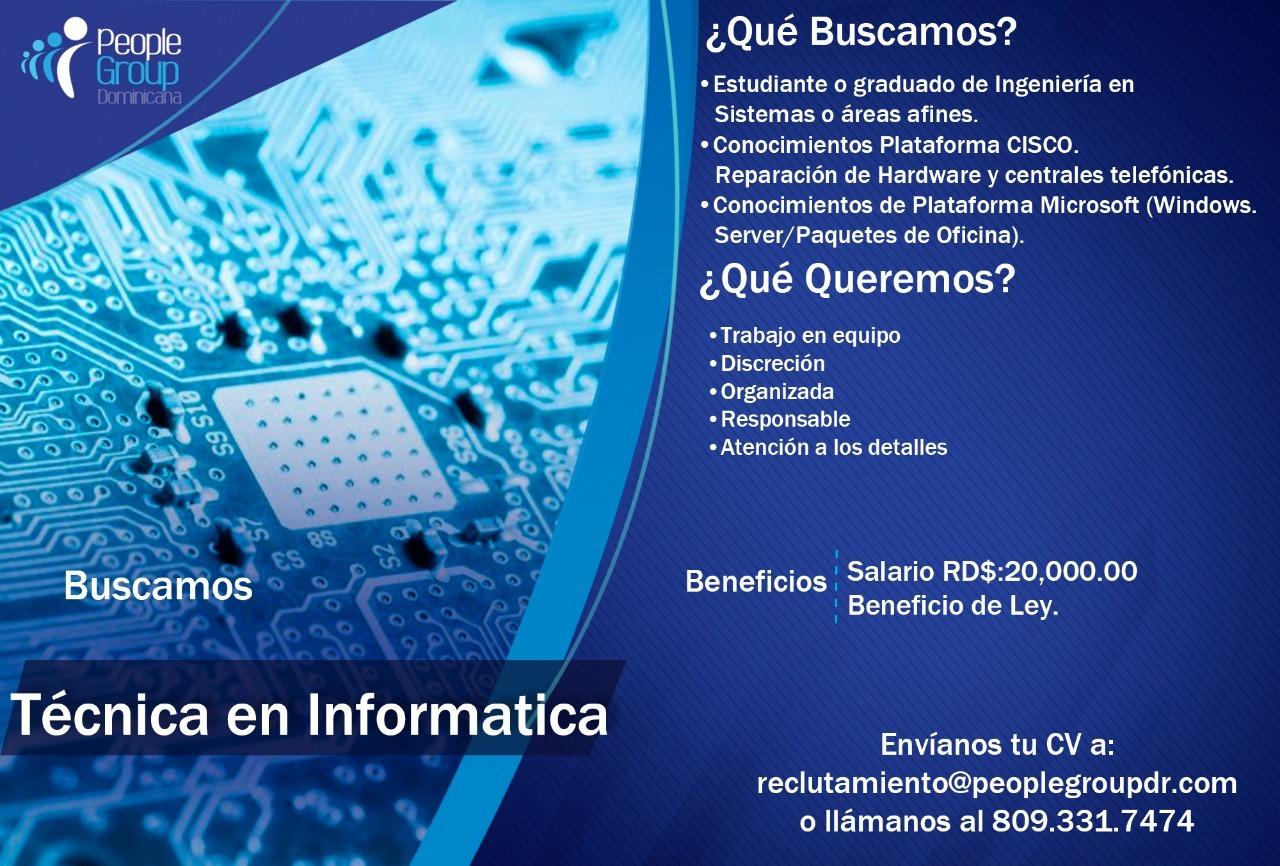 TECNICA EN INFORMATICA Empleos Rodriguez Empleos Rodriguez