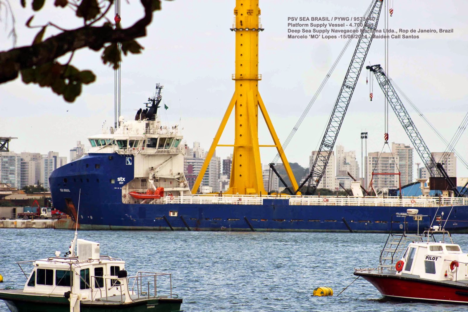 Santos Shiplovers: PSV Sea Brasil / PPWQ - Maiden call no terminal ...