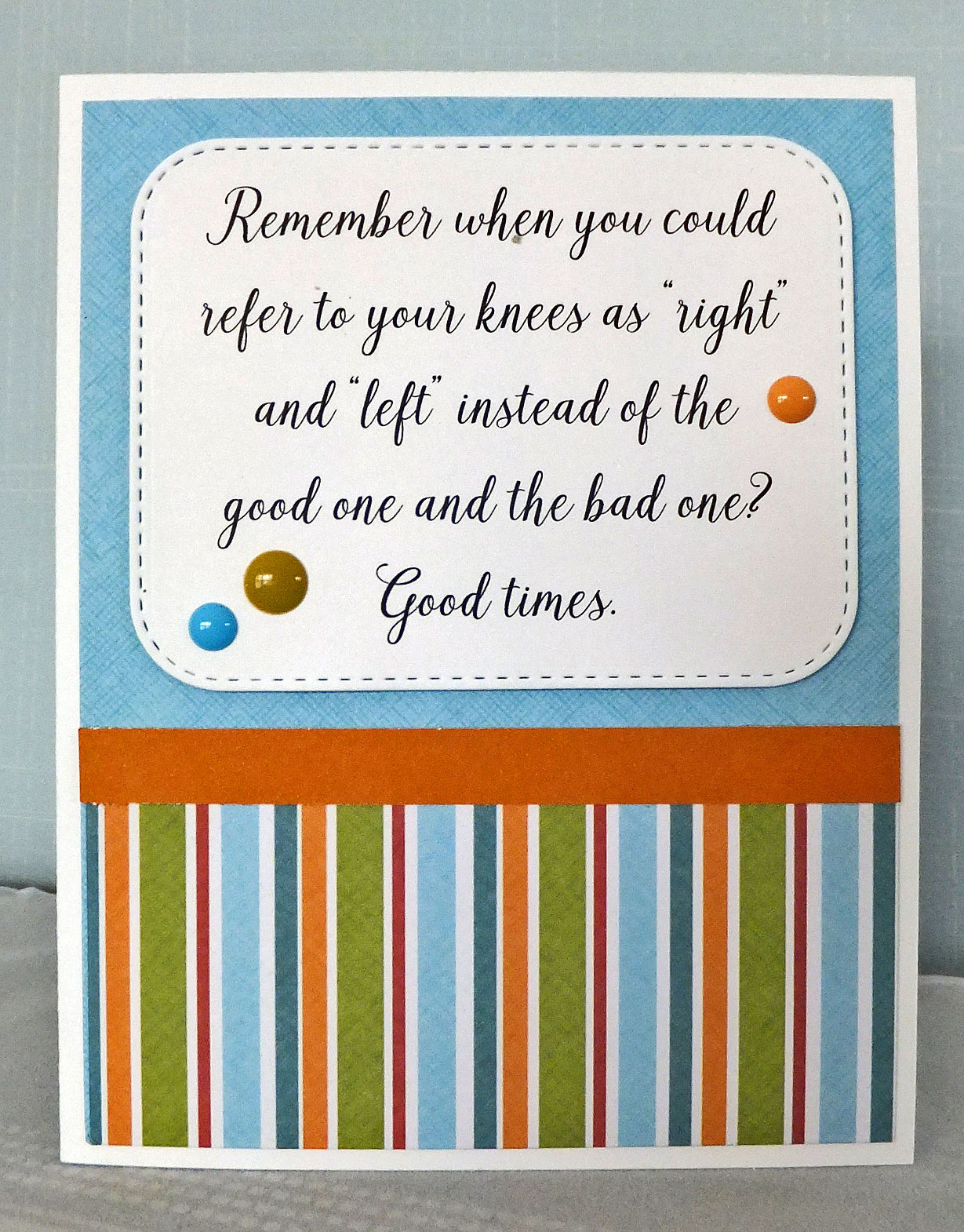 Paper Panacea: Minimalist masculine get well card...