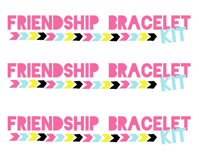 Ruffled Sunshine: The Friendship Bracelet Kit {with free download}