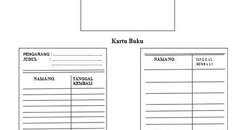 Kantong dan Kartu Buku Perpustakaan - Guru Loyal