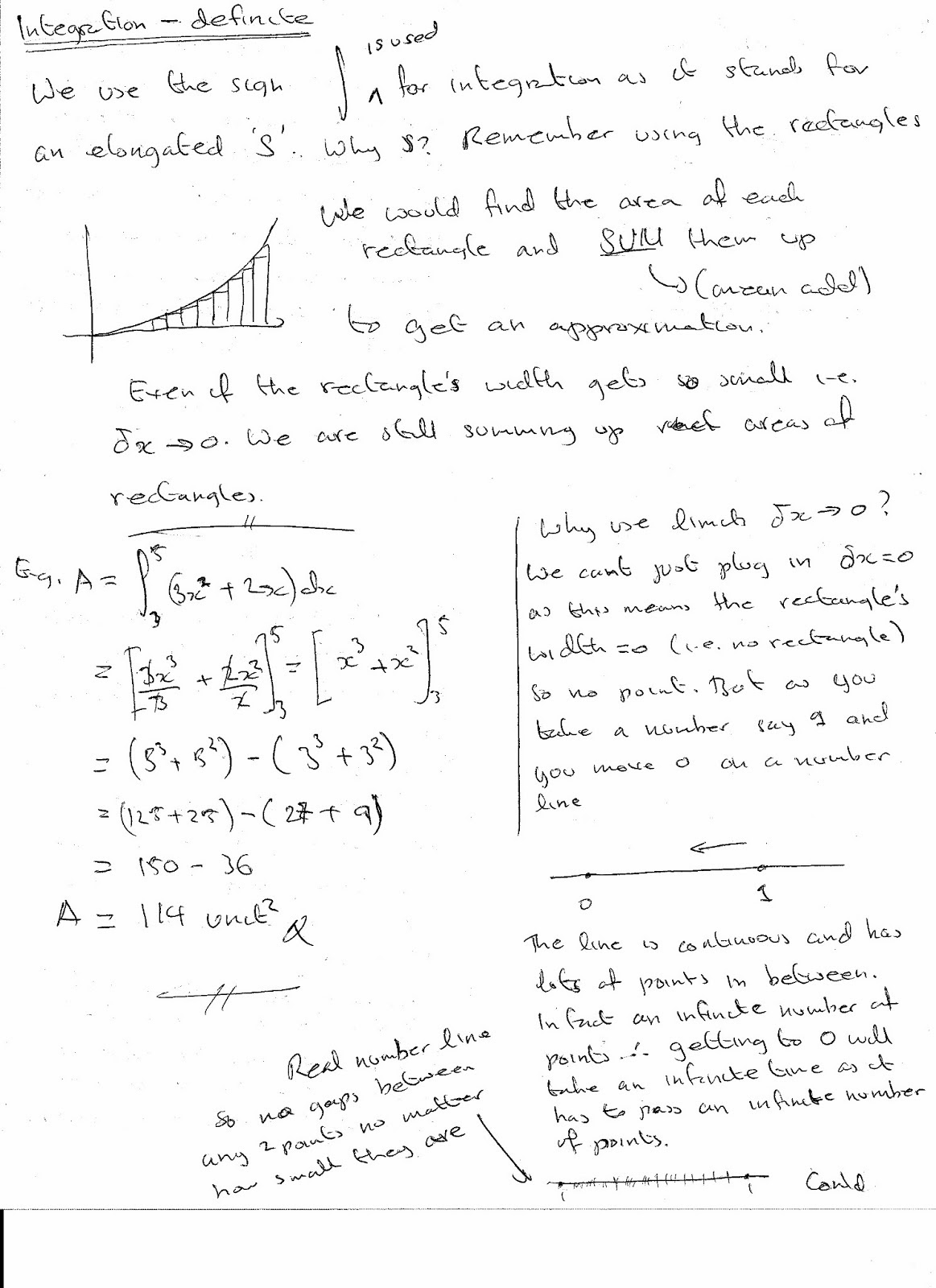 A Level Maths Notes: Integration - Definite - Part 2