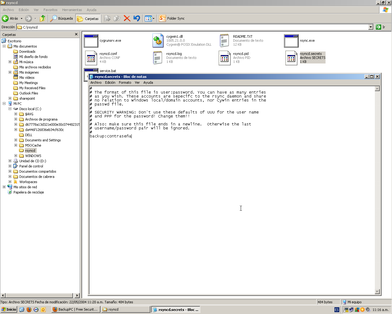 Como configurar un cliente backuppc en Windows XP ~ videoJuegos y Open ...