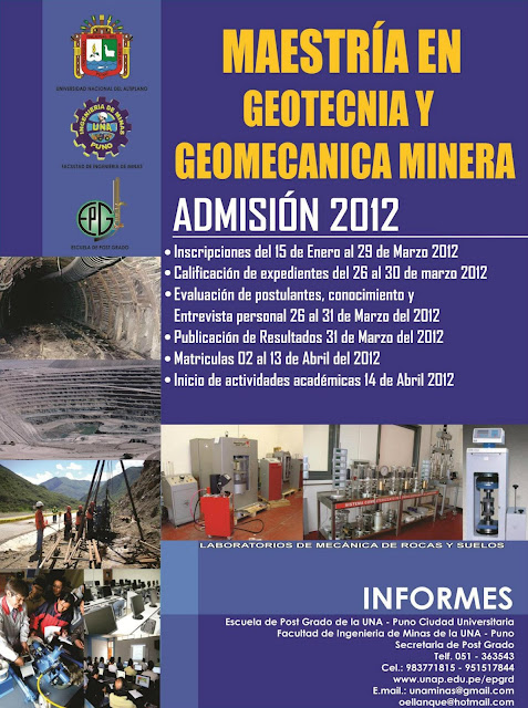 Red Ingeniería de Minas: Maestria en Geotecnia y Geomecanica Minera ...