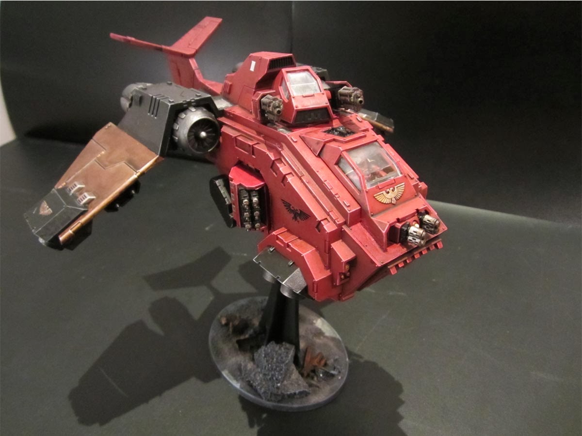 40k Space Marine Stormraven Gunship - Crimson Minotaurs : GRIM DARK REALMS