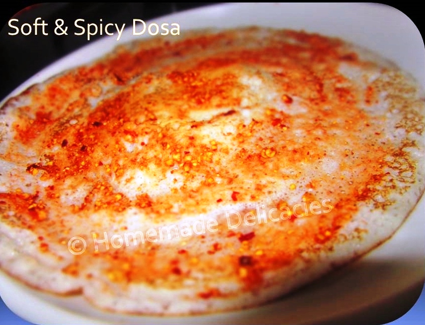 Homemade Delicacies: Soft & Spicy Dosa with Red chutney