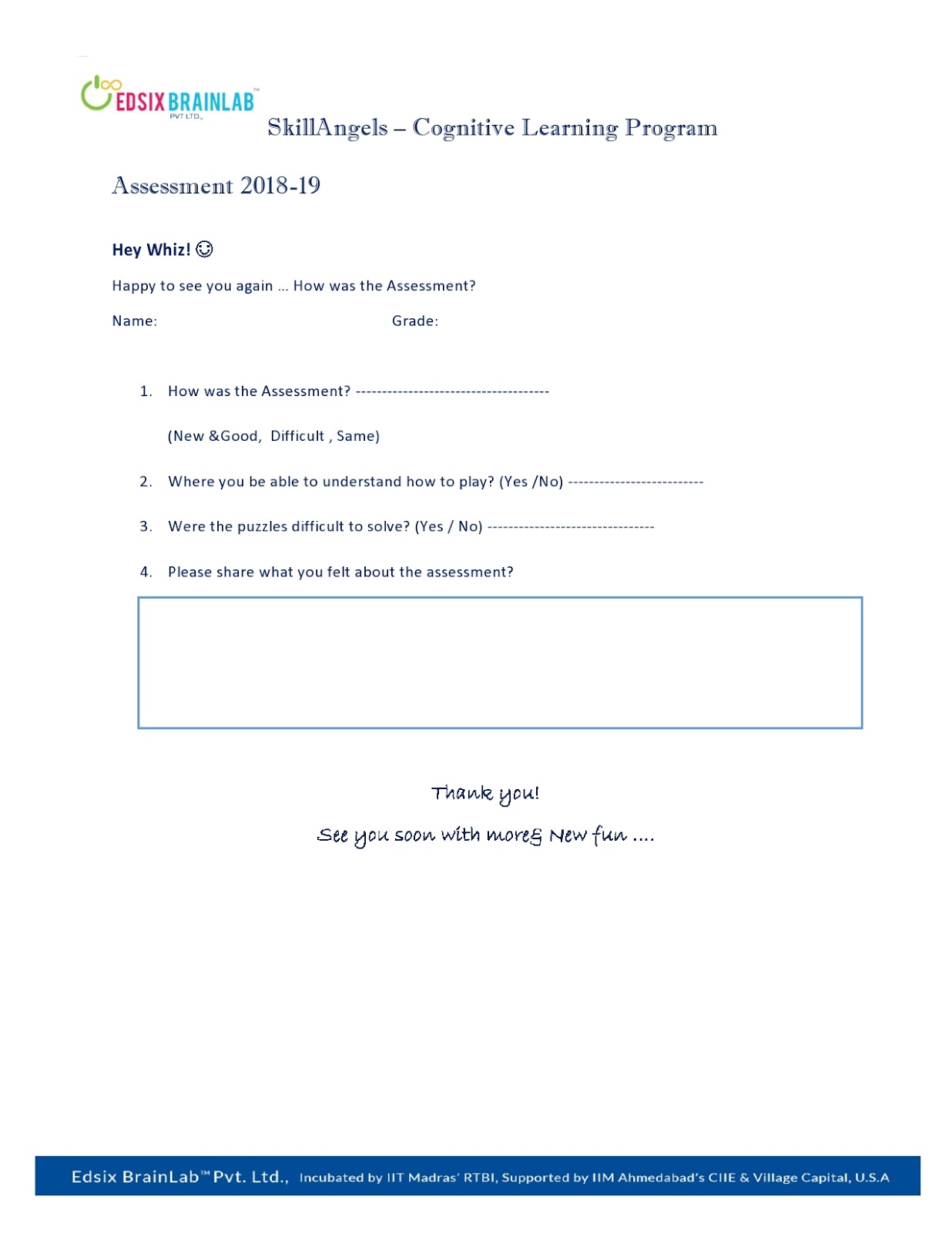 Birla World School Oman: Circular for Brain Lab – Skill Angels ...