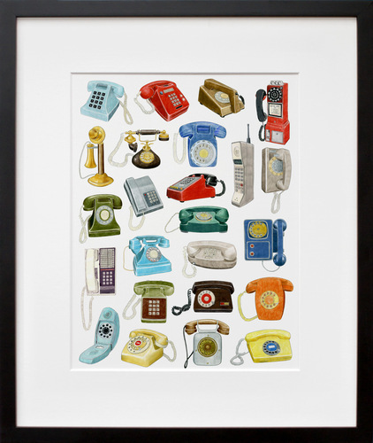 1000+ images about Telephones illustrations on Pinterest | Telephone ...