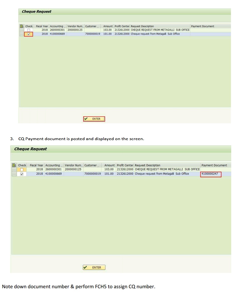 New Cheque Request Process in SAP | DOP Core Solutions