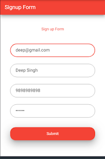 D.Tech Academic: Flutter Registration Design Form