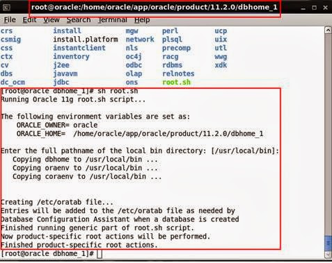 Oracle Database 11g Installation in Linux 6.2