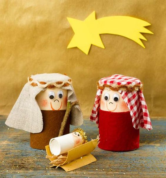 36 Ideias de Presépios Com Materiais Variados - Cantinho Alternativo