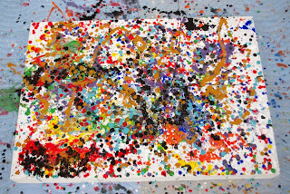 Erin's Creative Energy: Painting a Pollock