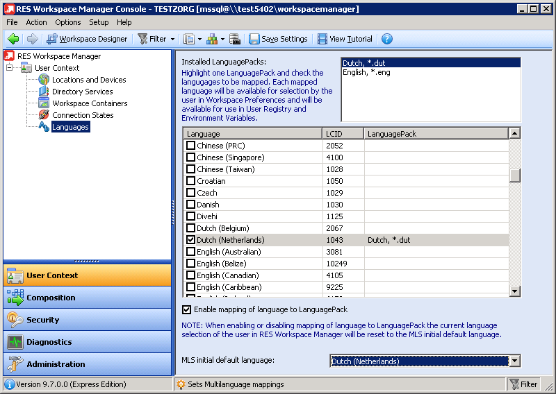 Configuring a Multilingual User Interface (MUI) Language using a Group ...