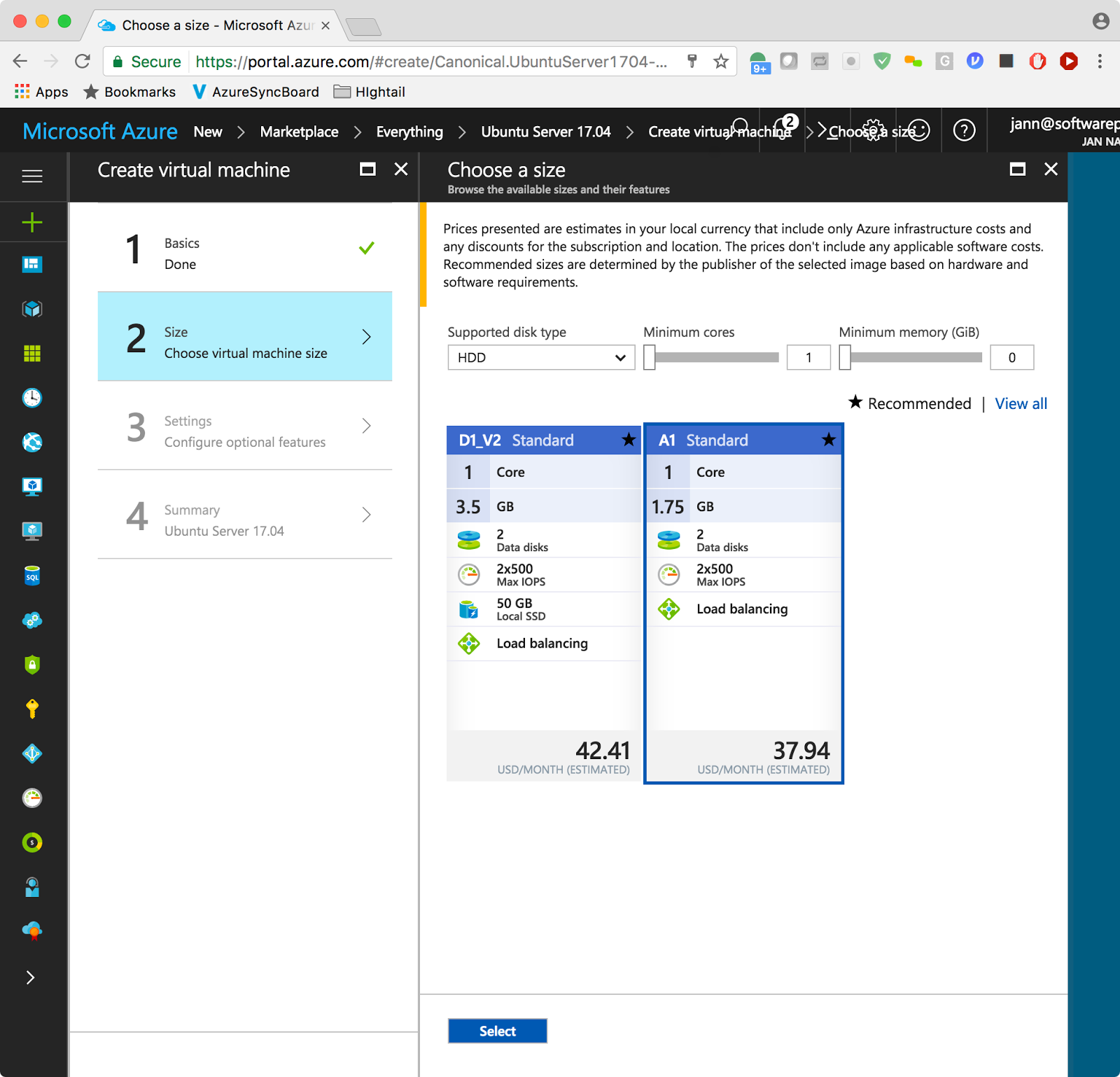 Jan David Narkiewicz Developer Creating An Ubuntu Server On Azure