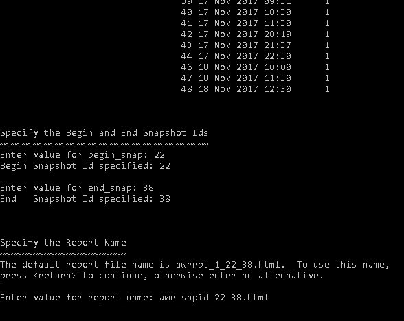 Tutorial IT Point: AWR Report Extraction