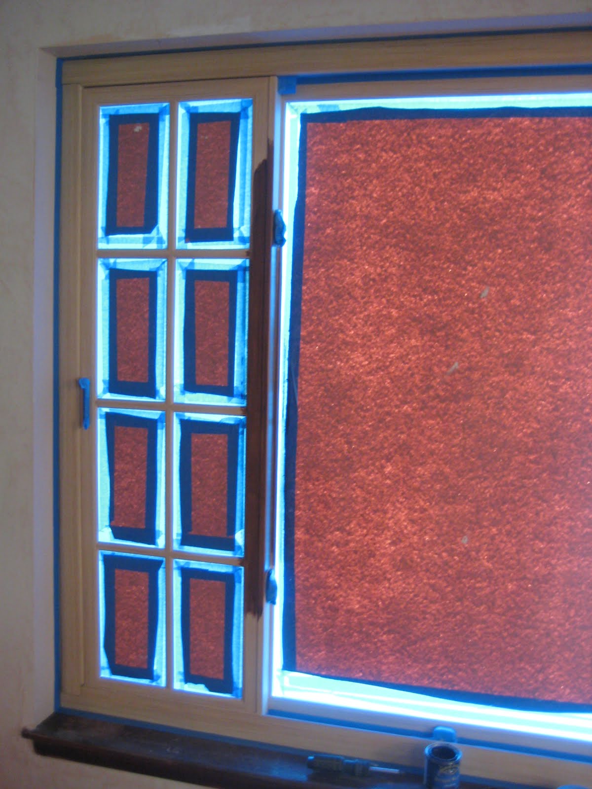 Stained “Wood” Window