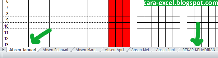 Cara Membuat Absensi di Excel - Cara-Excel