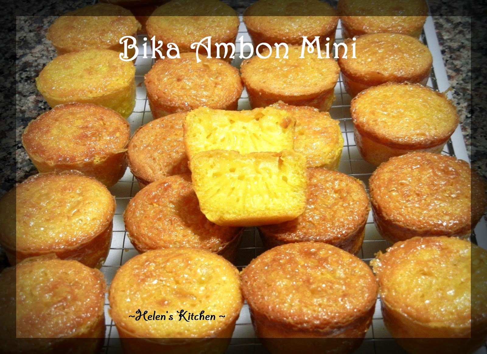 Helen's Kitchen: Kue Bika Ambon Mini