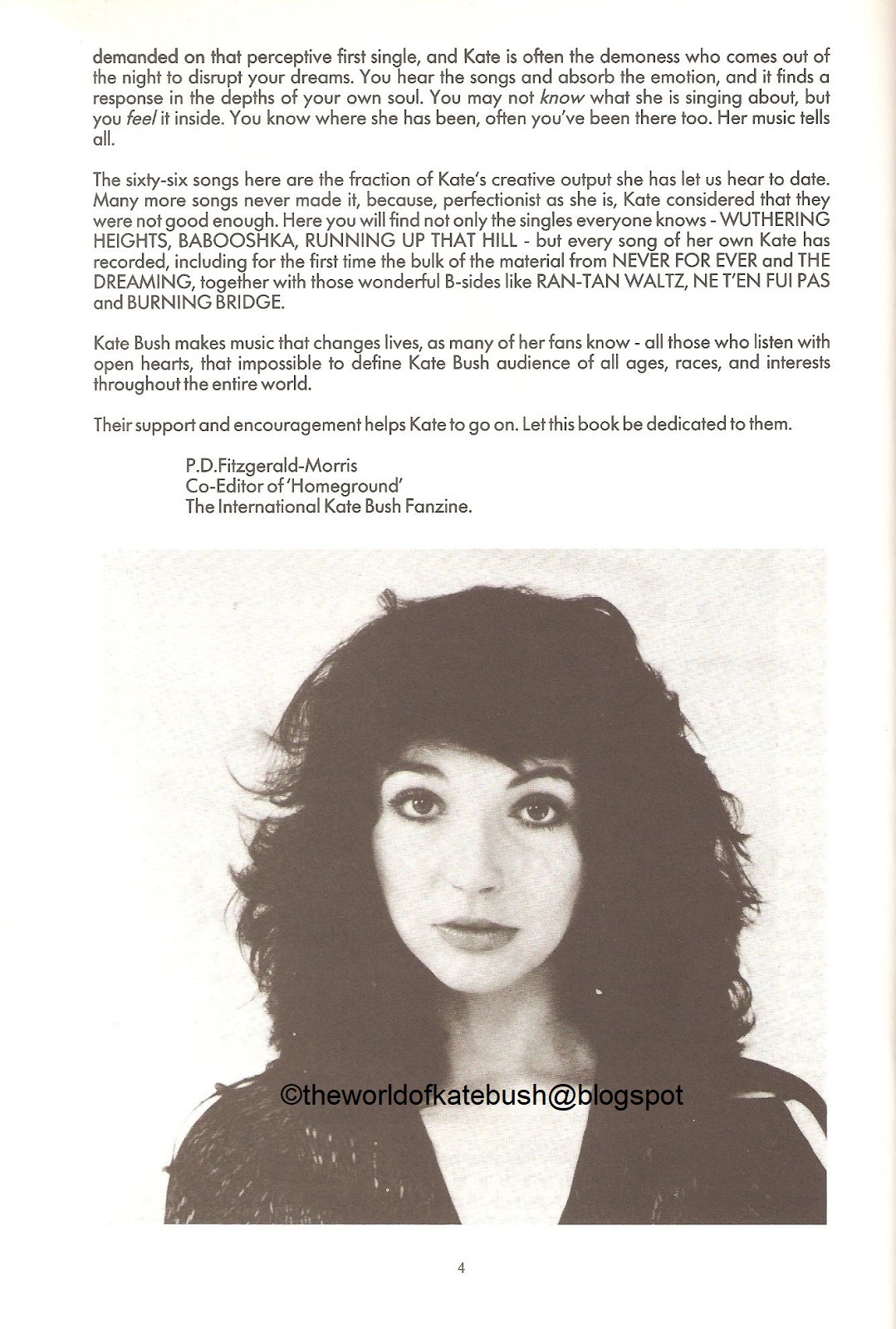 THE WORLD OF KATE BUSH: Kate Bush Complete (Book)