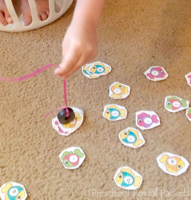 Fishing for Letters with {FREE} Fish Letters & Sight Words | Preschool ...