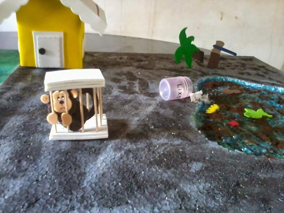 Maquete do meio ambiente... Ateliê Fazendo Arte by Neide Lacerda.