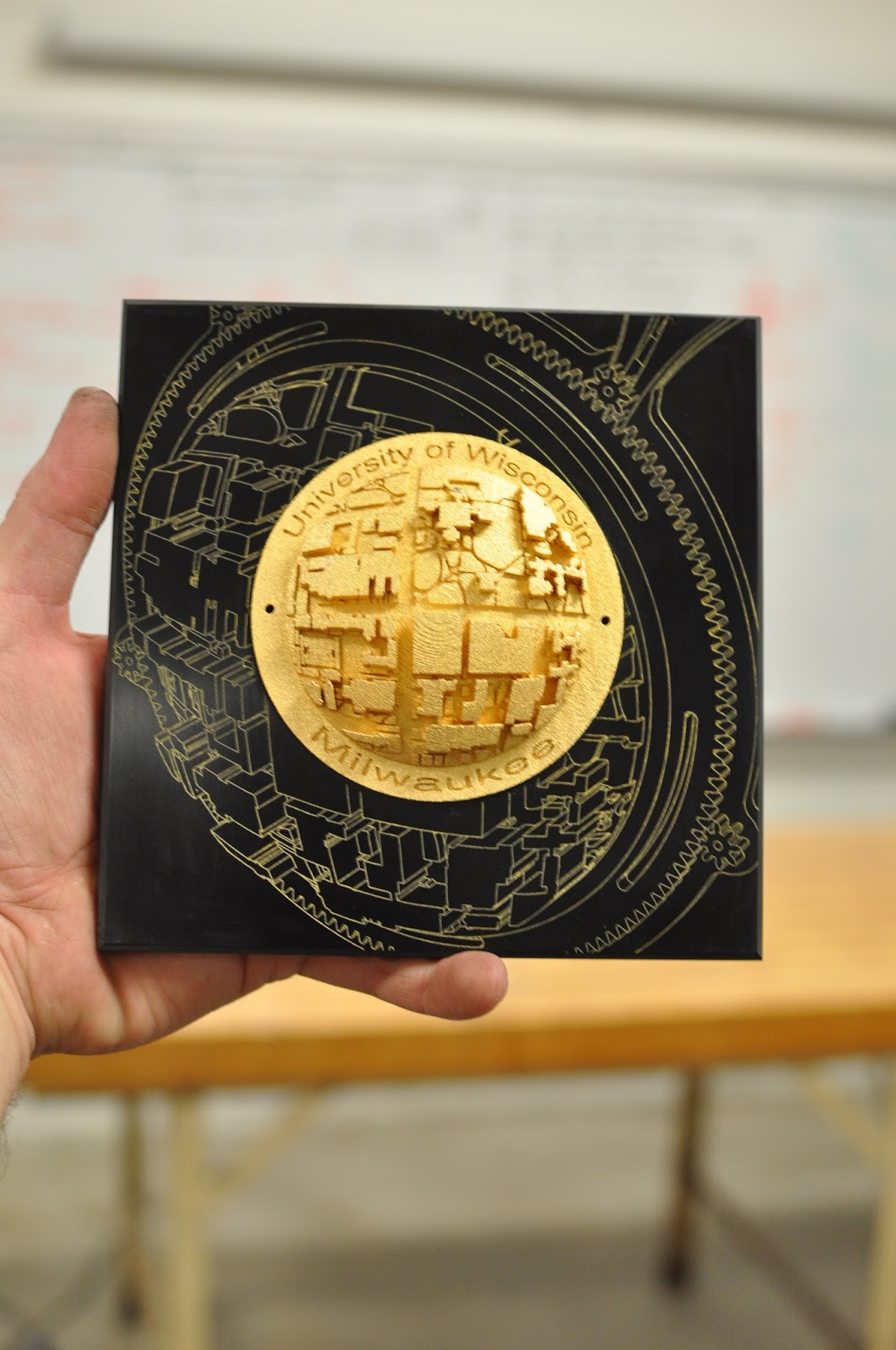 handverker: medallion/paperweight: completed