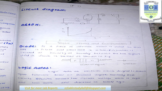Electronics Lab Report - Reliable Study