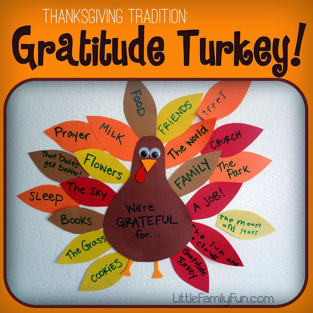 Little Family Fun: Gratitude Turkey 2013