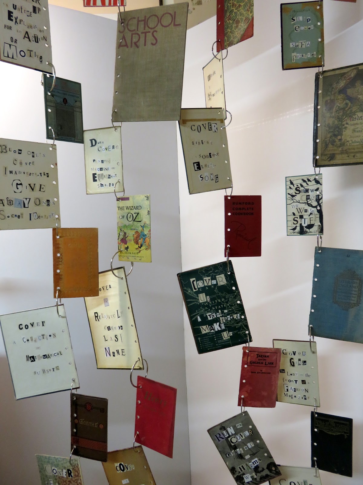 Art In Stitches: Book Cover Installation