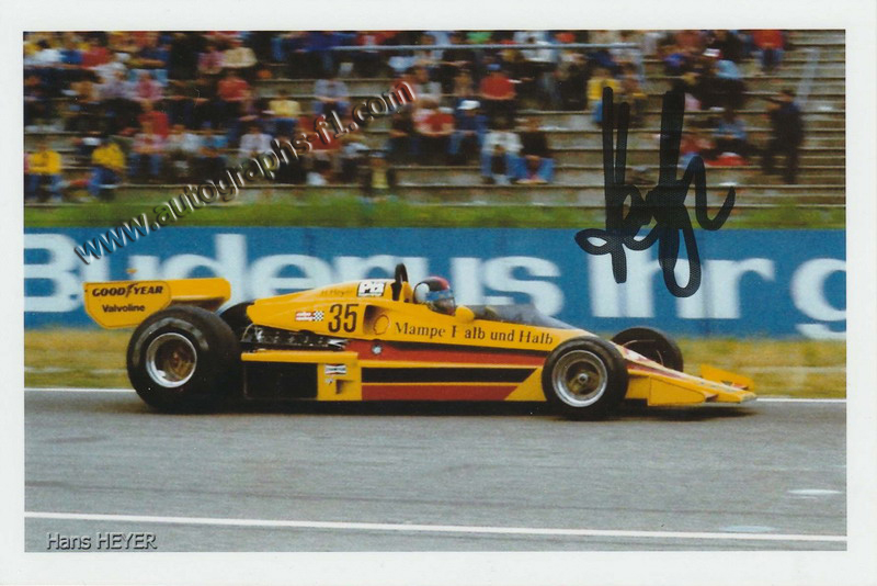 Autographs-F1: Hans HEYER