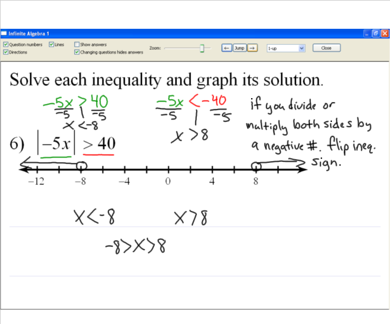 Mrs. Gordon's Awesome Algebra Classes!: absolute Value Inequalities and ...