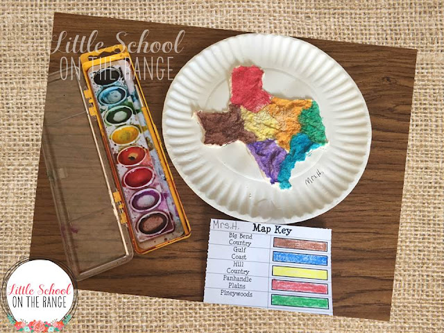 Little School on the Range: Salt Dough Maps