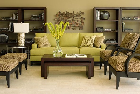 Eye For Design: Decorating With The Brown/ Lime Green Color Combination