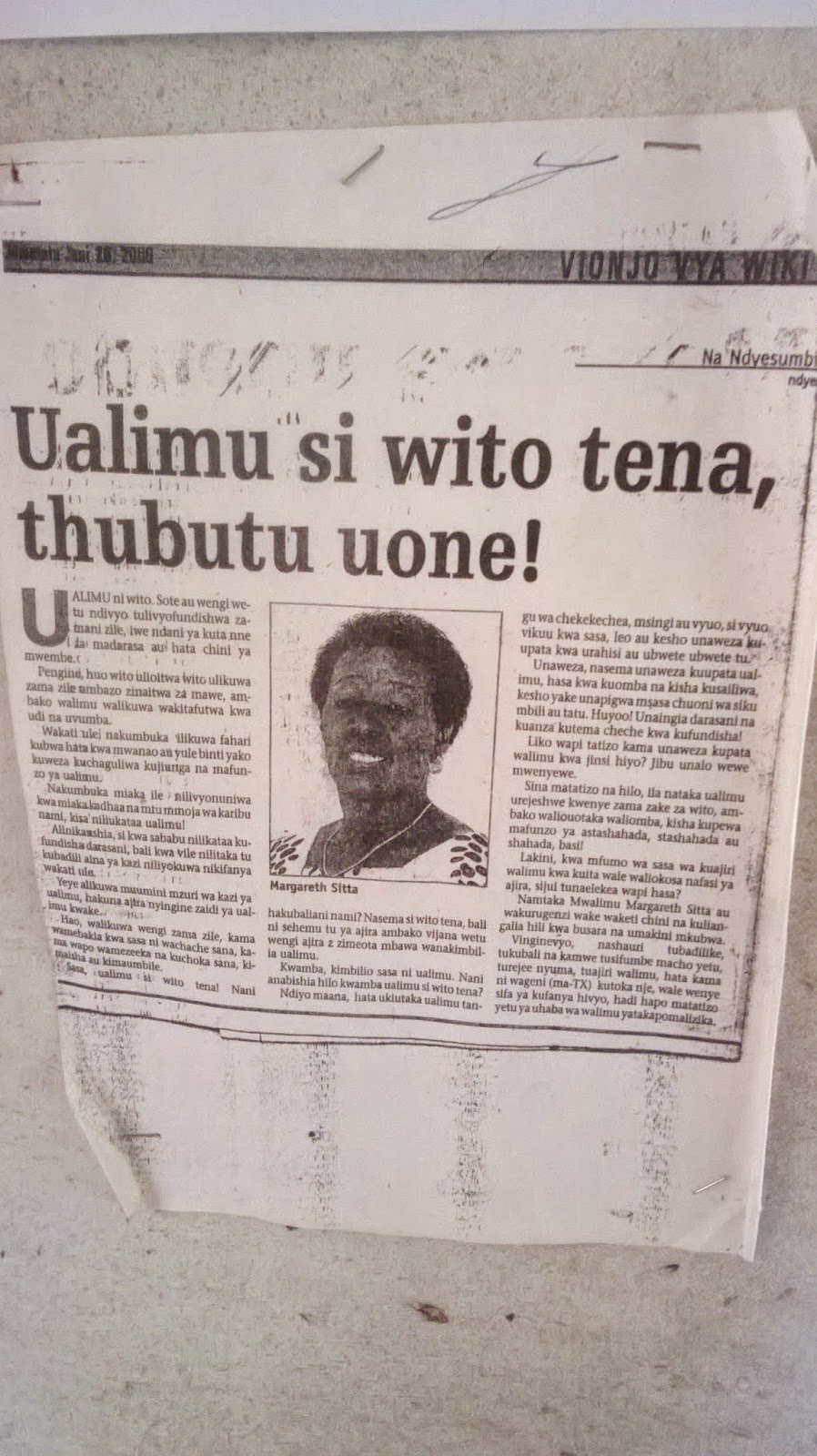 JIVUNIE KISWAHILI : 2014