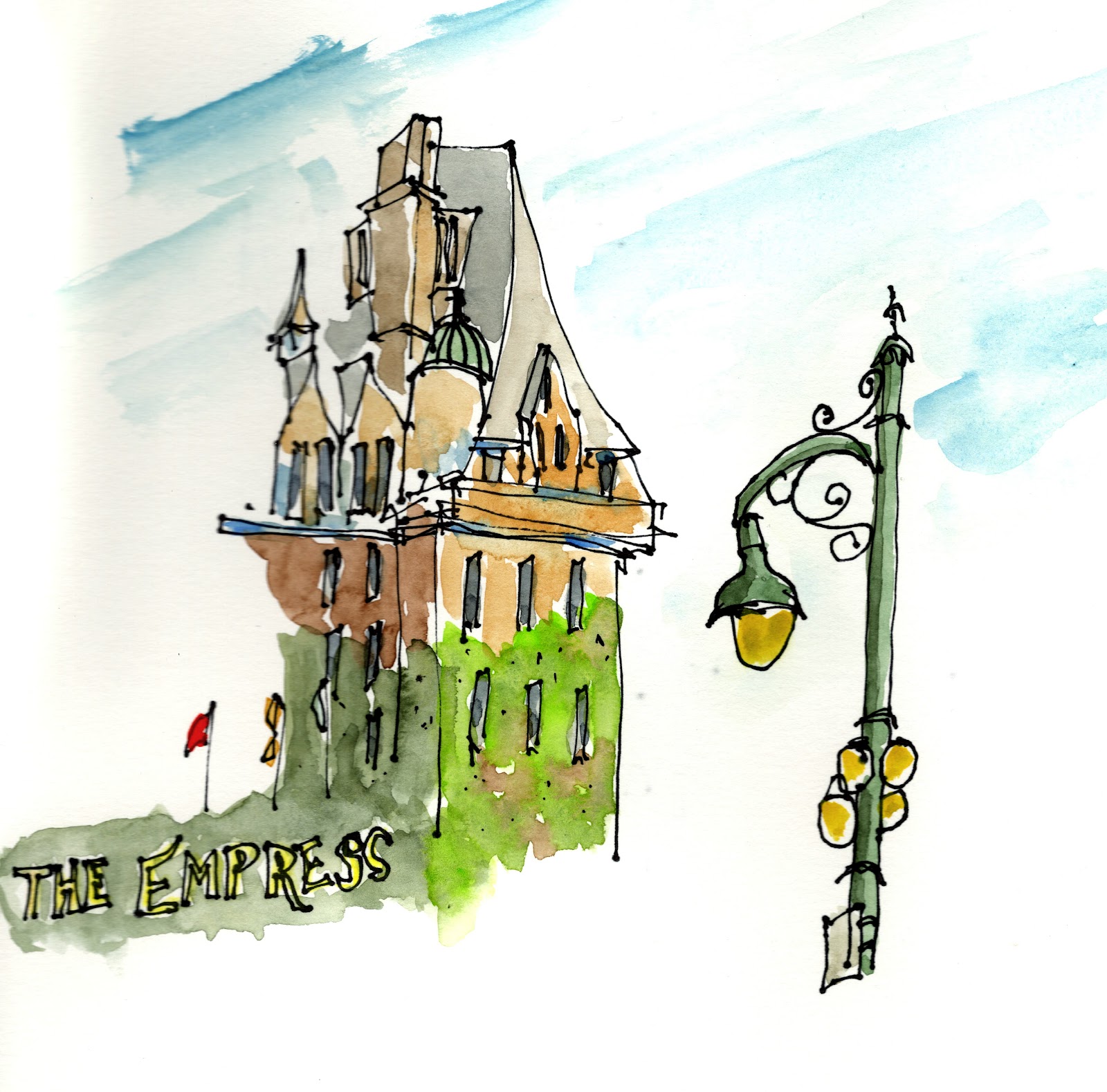 Enjoy Every Day - Enjoy Every Urban Drawing: Empress Hotel Victoria BC ...
