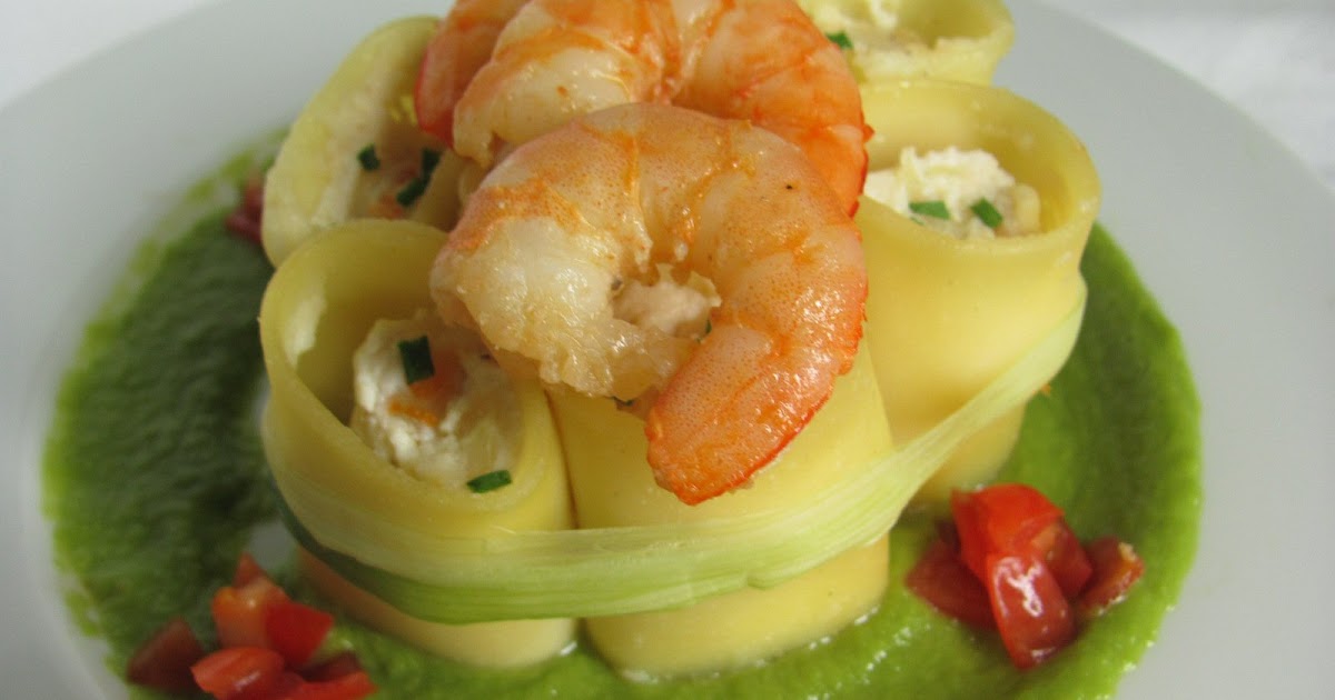 Sfizi e pasticci: Paccheri ripieni di ricotta e gamberi