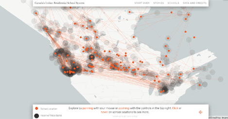 Canada's Indian Residential Schools - Original Global Map
