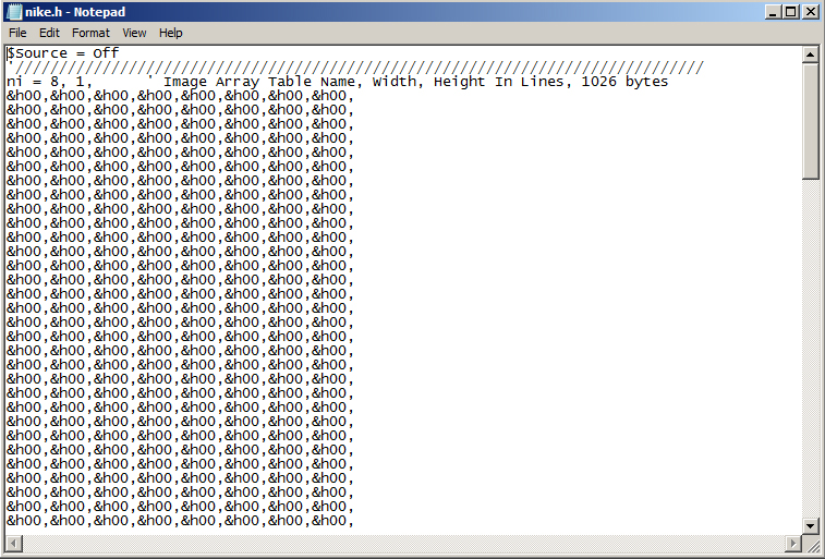MICROPROCESSOR AND MICROCONTROLLER: Converting Bitmap Image to ...