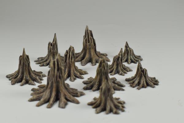 Wargame News and Terrain: War World Scenics: New Shell Burst Trees Scenery