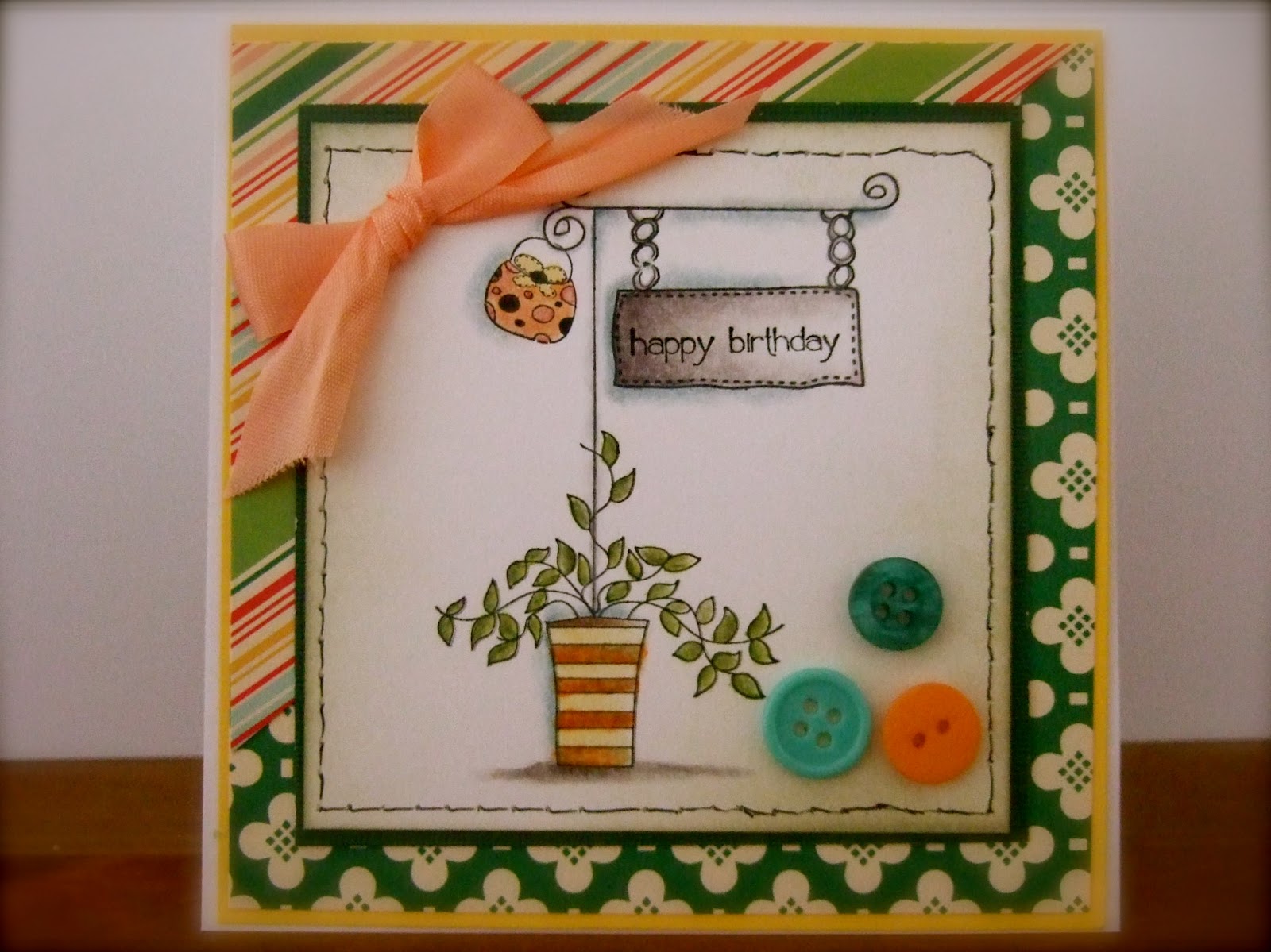 Whimzical Artz: Hanging Sign Birthday Card