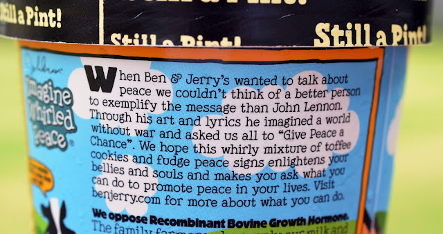 food and ice cream recipes: REVIEW: Ben & Jerry's Imagine Whirled Peace