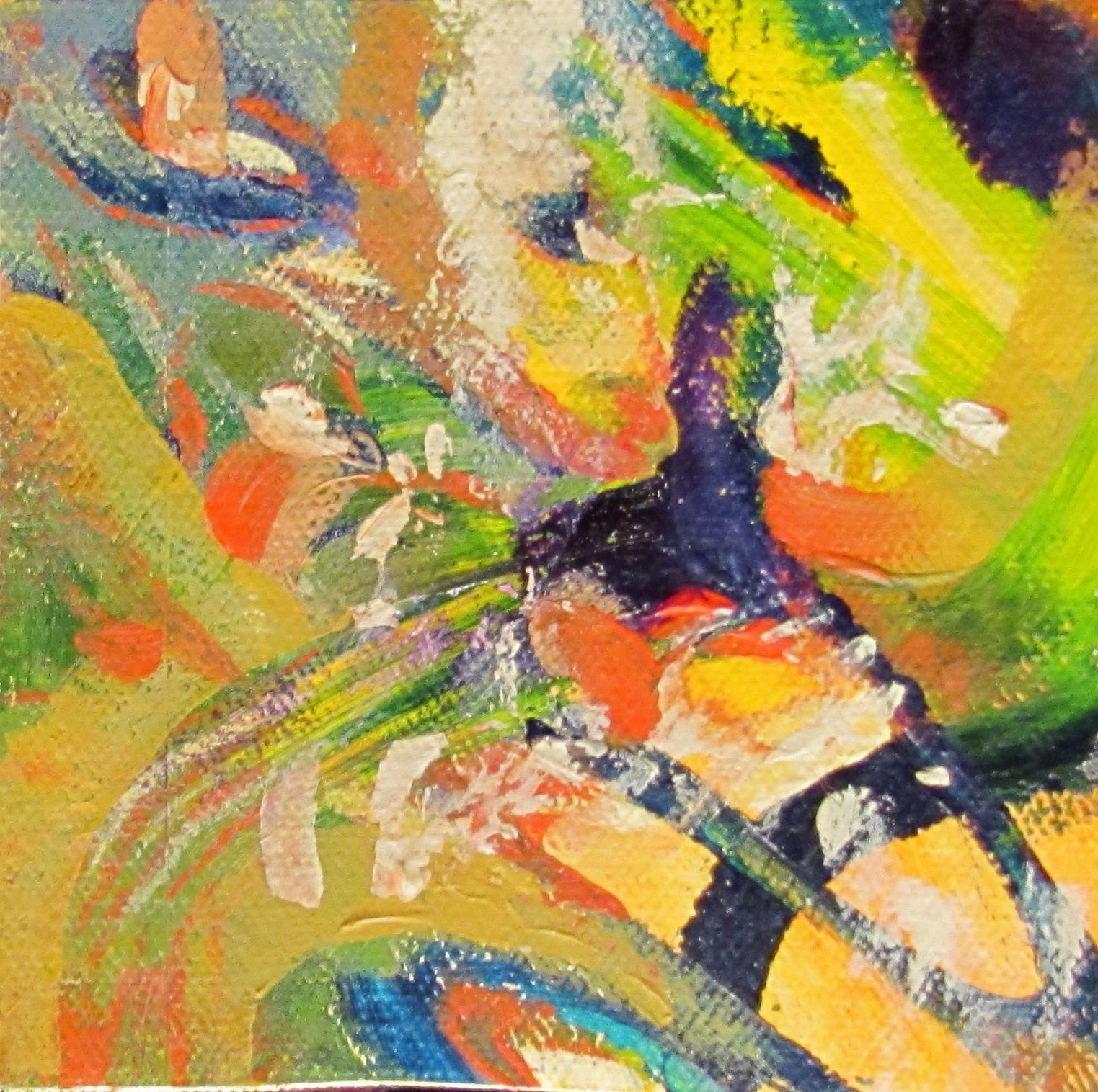 Christine Holzschuh - Figuratively Speaking: Mumbo Jumbo 4"x4" acrylic