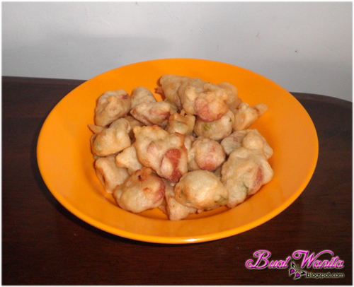Resepi Mudah Jemput-Jemput / Cucur Sosej - Buat Wanita