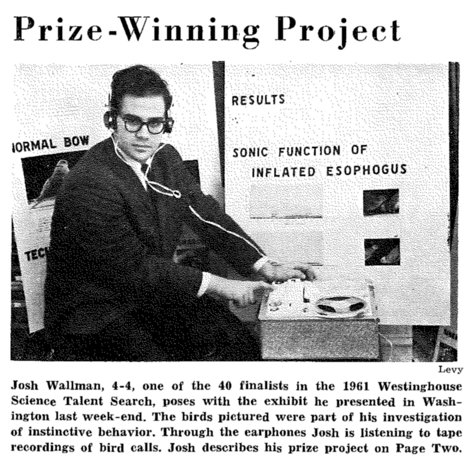 Josh Wallman: Bronx High School of Science