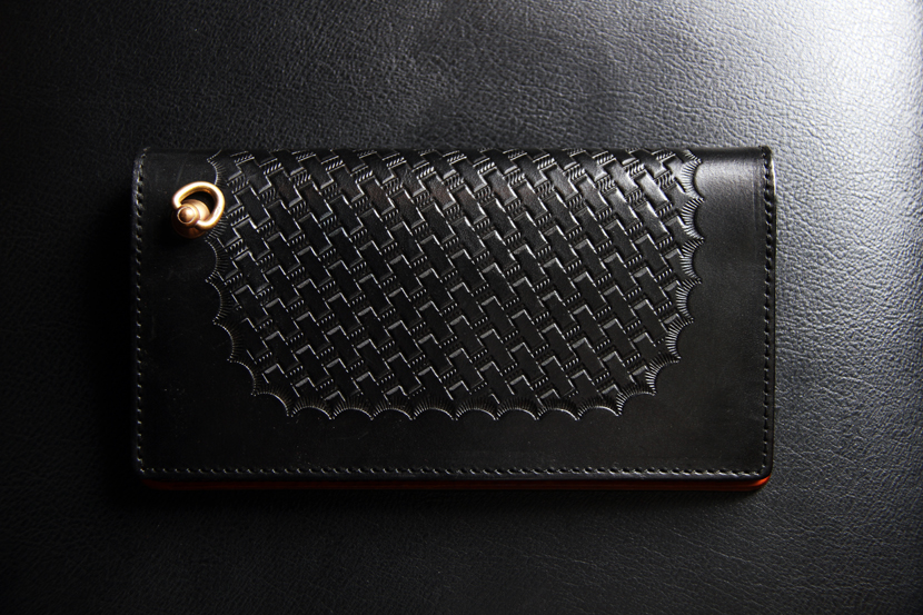 NEILLAGE: CALEE EMBOSSING LEATHER LONG WALLET